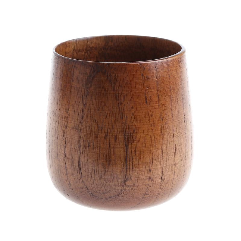 SIEYIO Wooden Cup Primitive Handmade Natural Wood Coffee Beer Juice ...