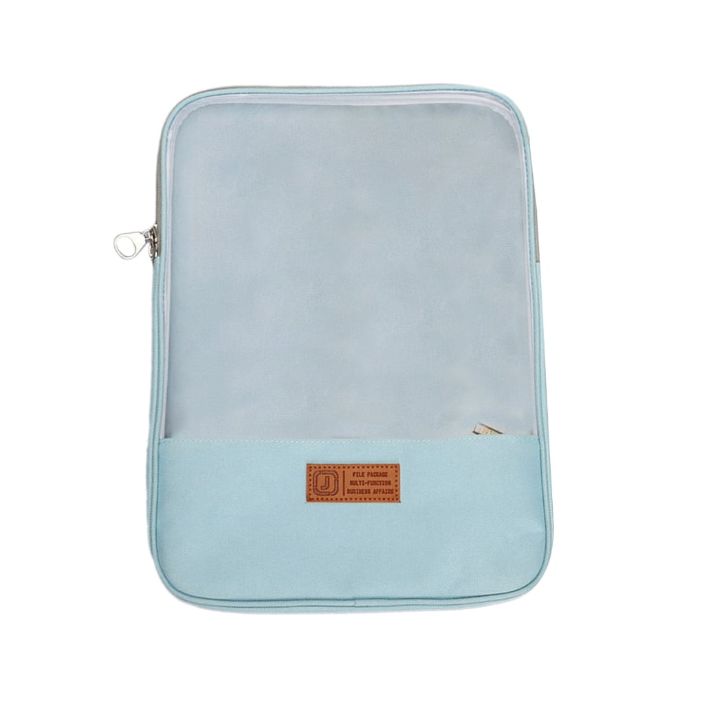 SIEYIO Zipper Pouch Document Bag, A4 Letter Size Waterproof Translucent ...