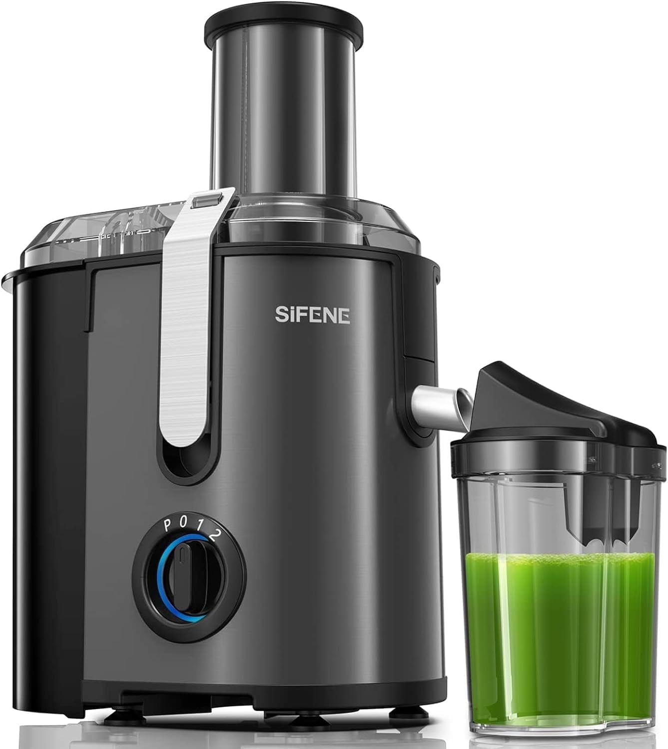 SiFENE 800W Centrifugal Juicer Machine, 3.2" Wide Chute, 3 Speed ...