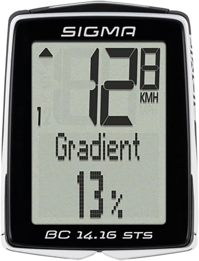 Sigma BC 14.16 STS Digital Wireless Bicycle Computer w/Optional Cadence ...