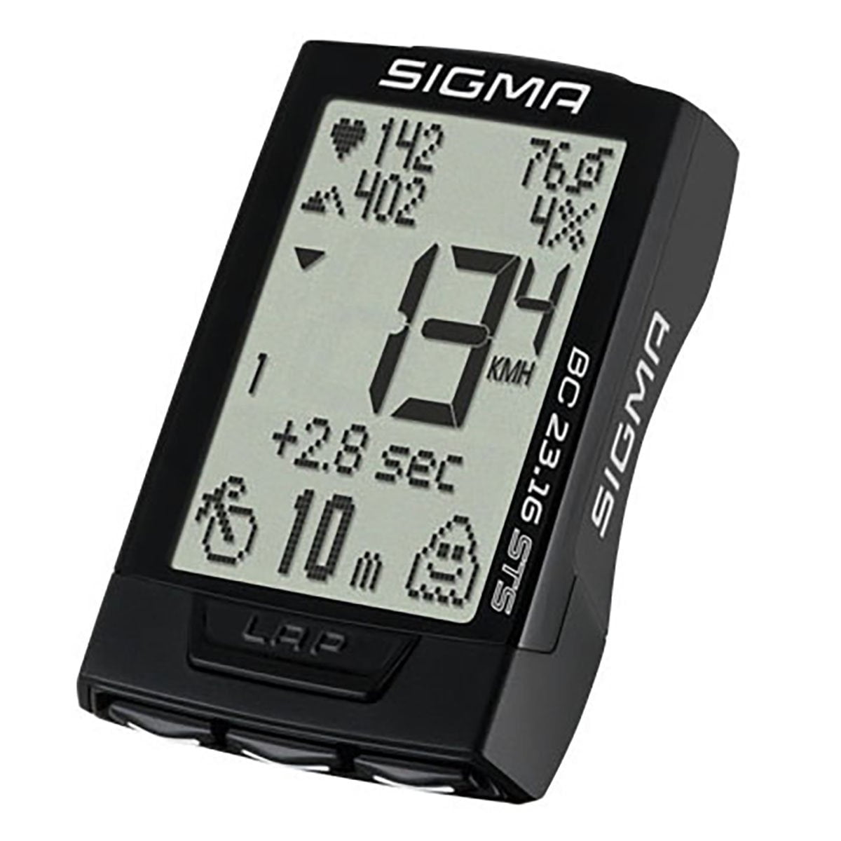 SIGMA Bike Computer - BC 23.16 STS, Digital Wireless w/ CAD & HR ...
