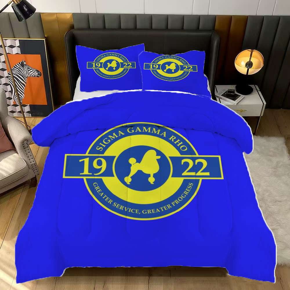 SIGMA GAMMA RHO Comforter Set Full Size Bedding Set For Travl Bedroom ...