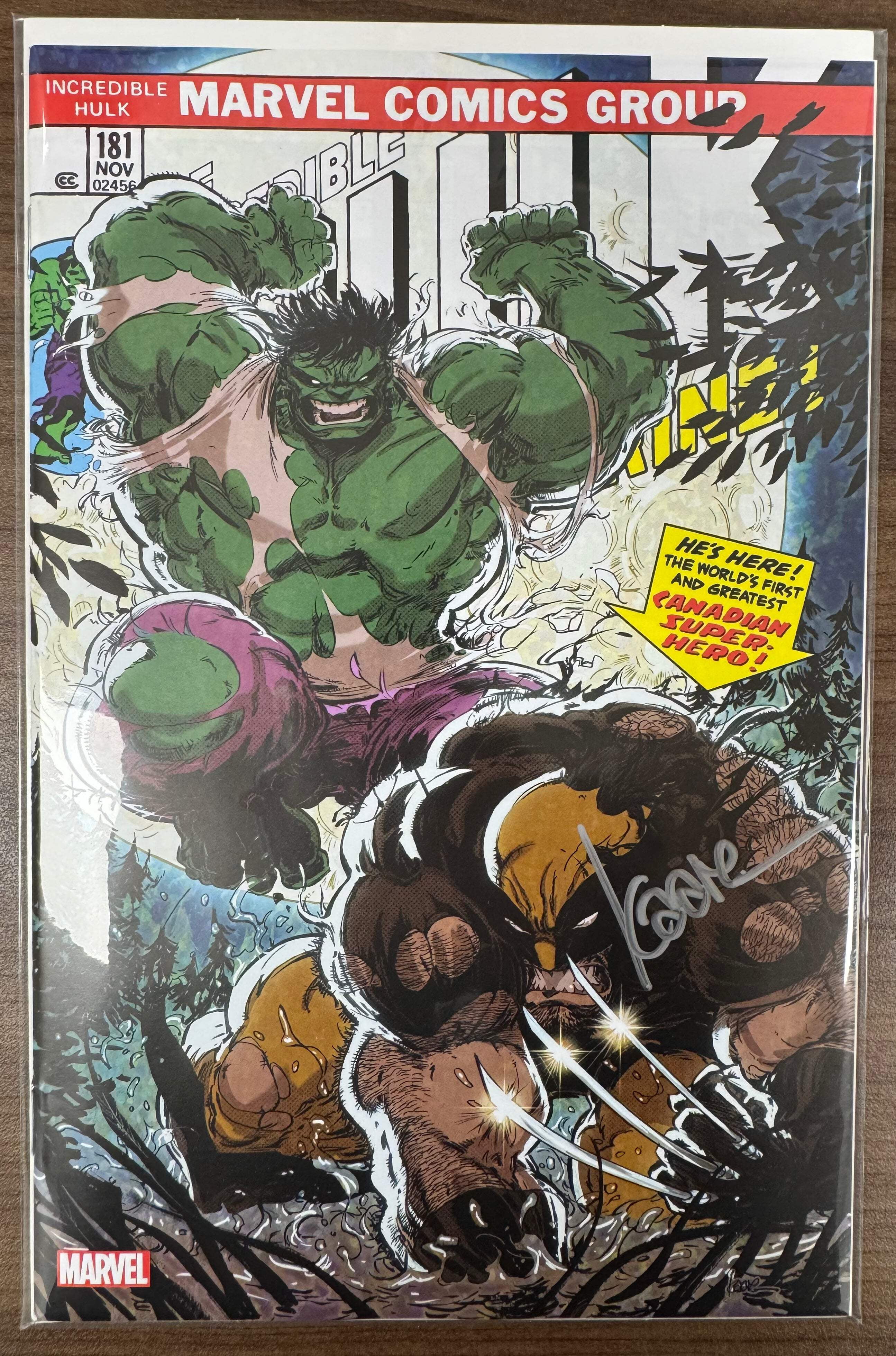 [SIGNED BY KAARE ANDREWS] INCREDIBLE HULK #181 FACSIMILE EDITION [NEW ...