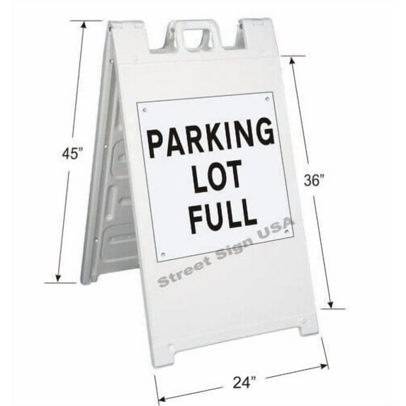 SIGNICADE A-FRAME 24" x 36" PLASTIC SIDEWALK STAND SANDWICH BOARD ...