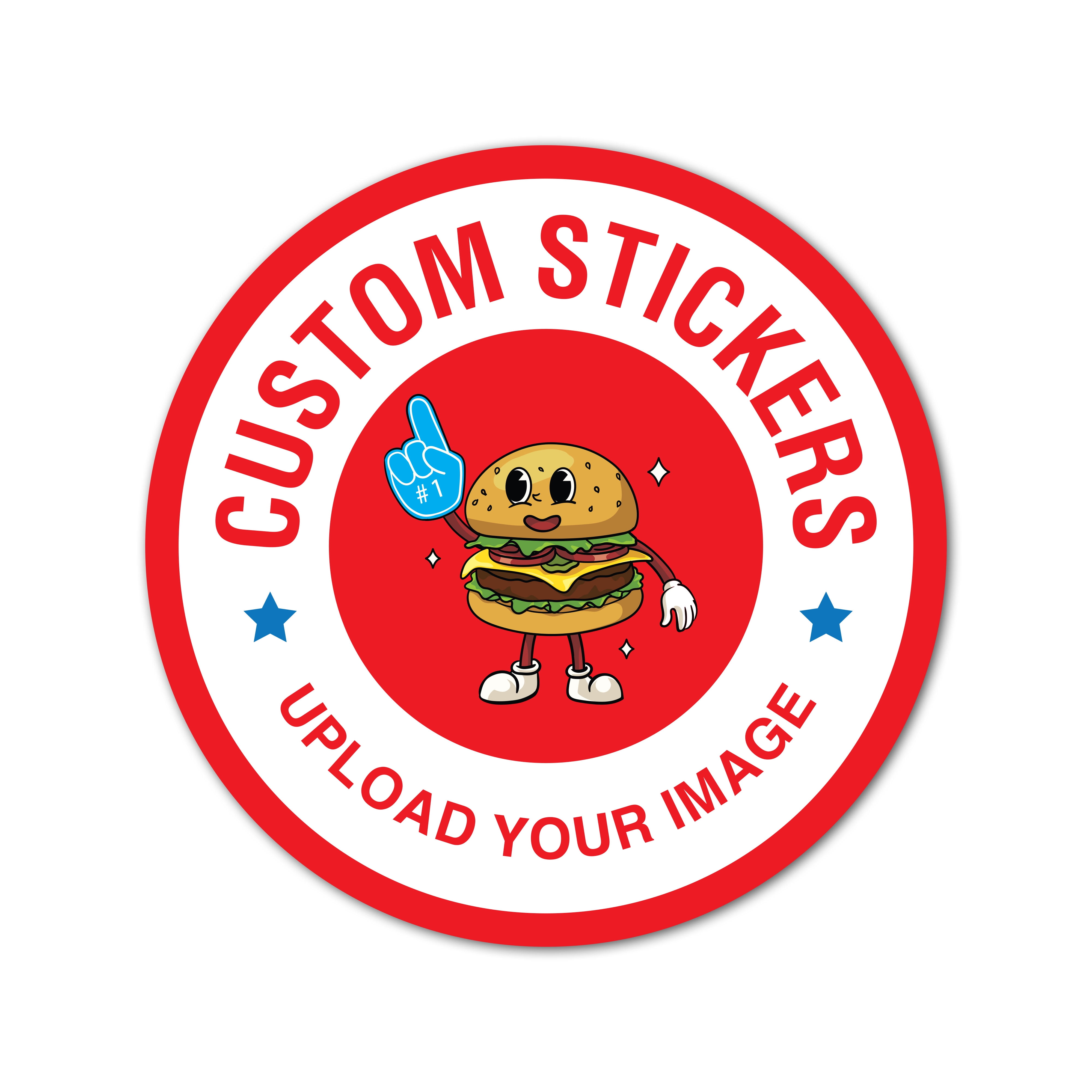 SIGNOGRAFX Custom Stickers for Business logo| Circle Stickers |set of 5 ...