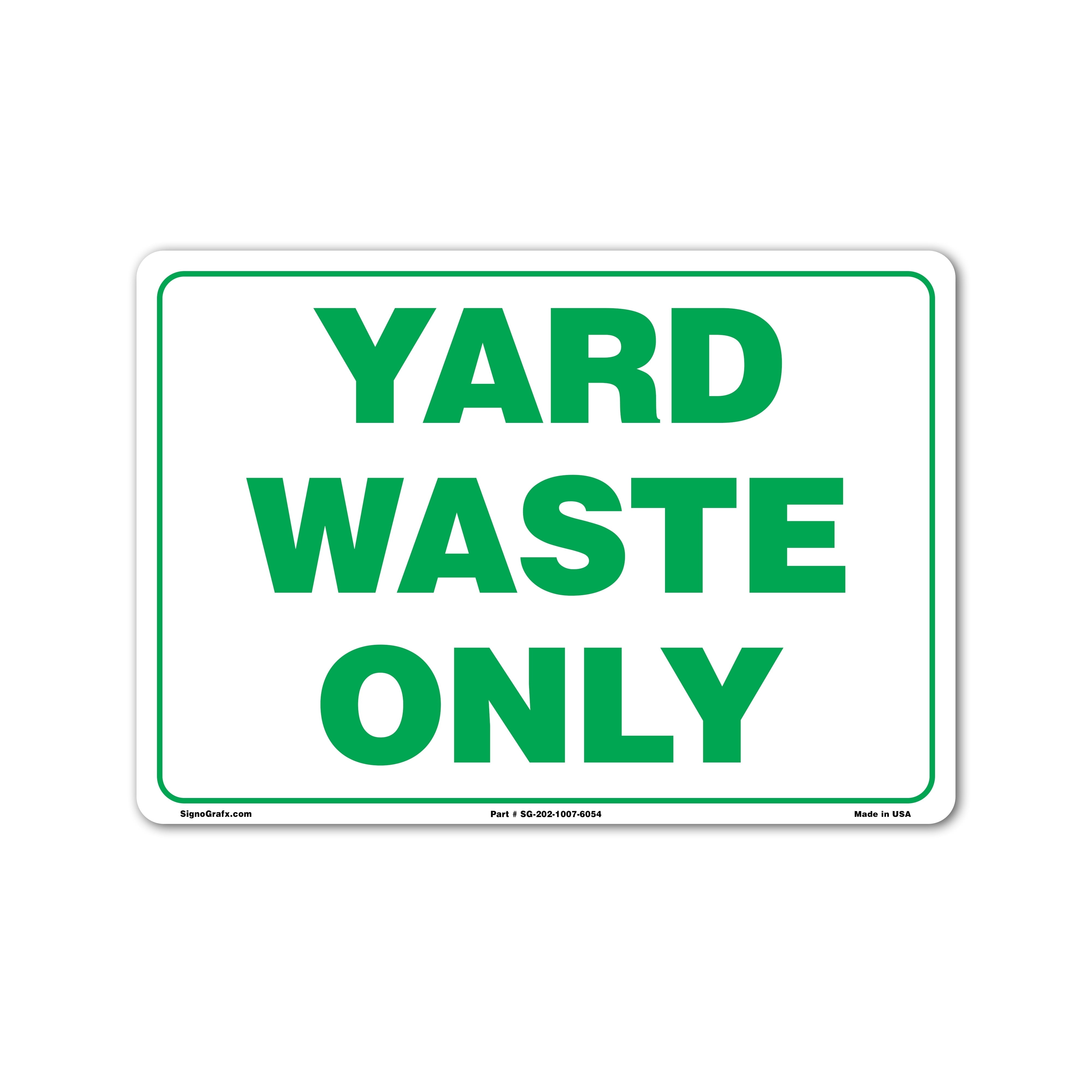Yard Waste Sticker