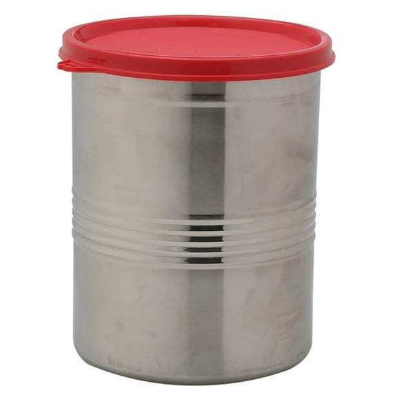 SIGNORA WARE Modular Steel Container Round 2000Ml, Set Of 1, Red ...
