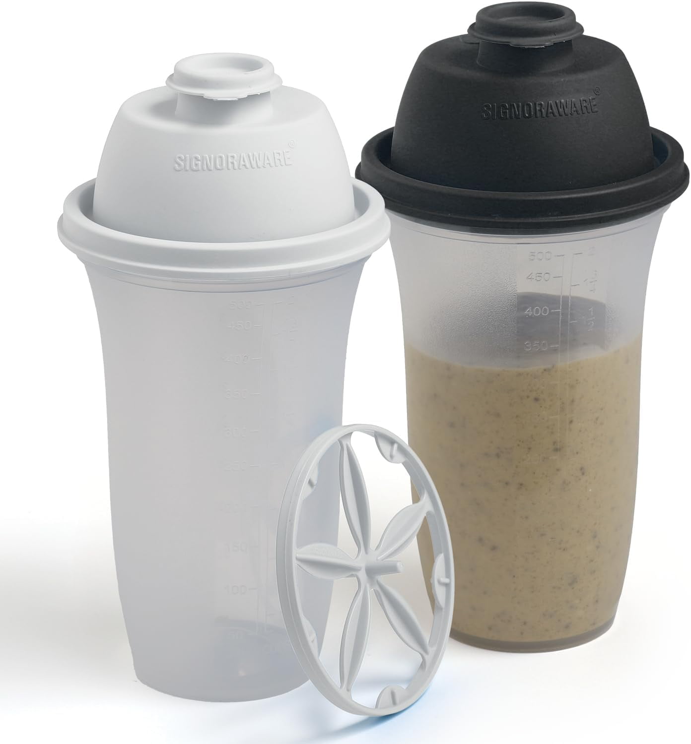 SIGNORA WARE Signoraware Shaker Bottles | 17-Ounce Plastic Protein ...