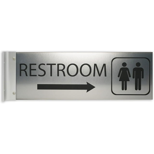 SIGNS - Corridor Projecting Hallway Bathroom Sign For Your Business ...