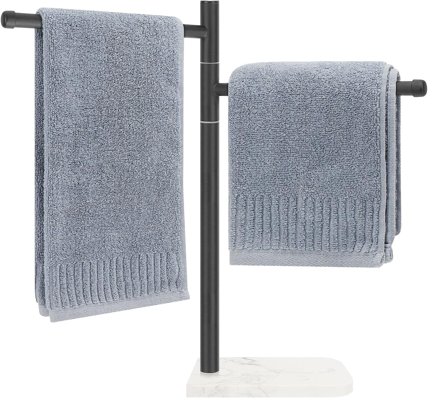 SIGUANG Standing Hand Towel Holder, Hand Towel Stand with Marble Base ...