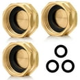 SIGURANTA Garden Hose End Caps,3/4" Brass Hose Cap,outdoor faucet ...