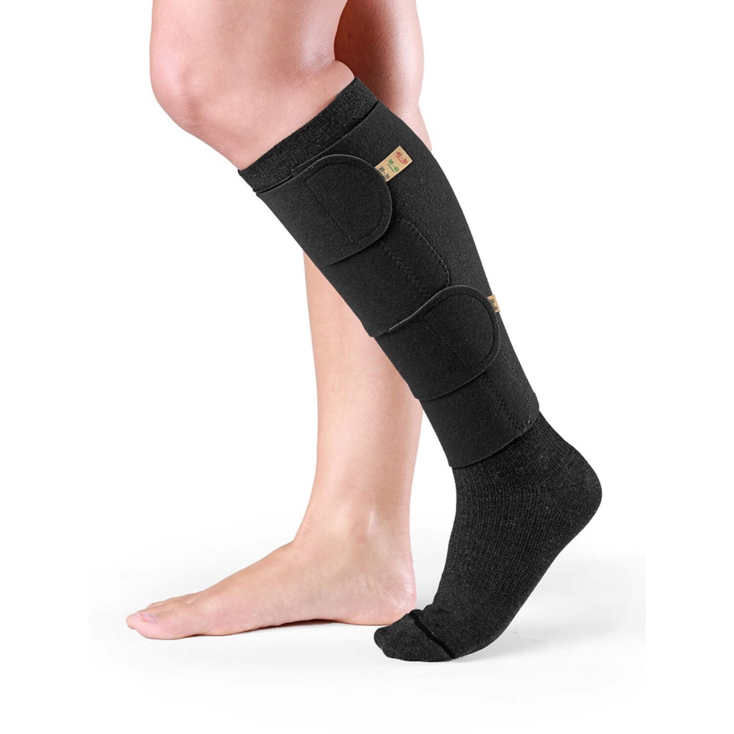 SIGVARIS 1403-UC Compreflex Lite Below Knee w/ Socks-Large REG-BLK ...