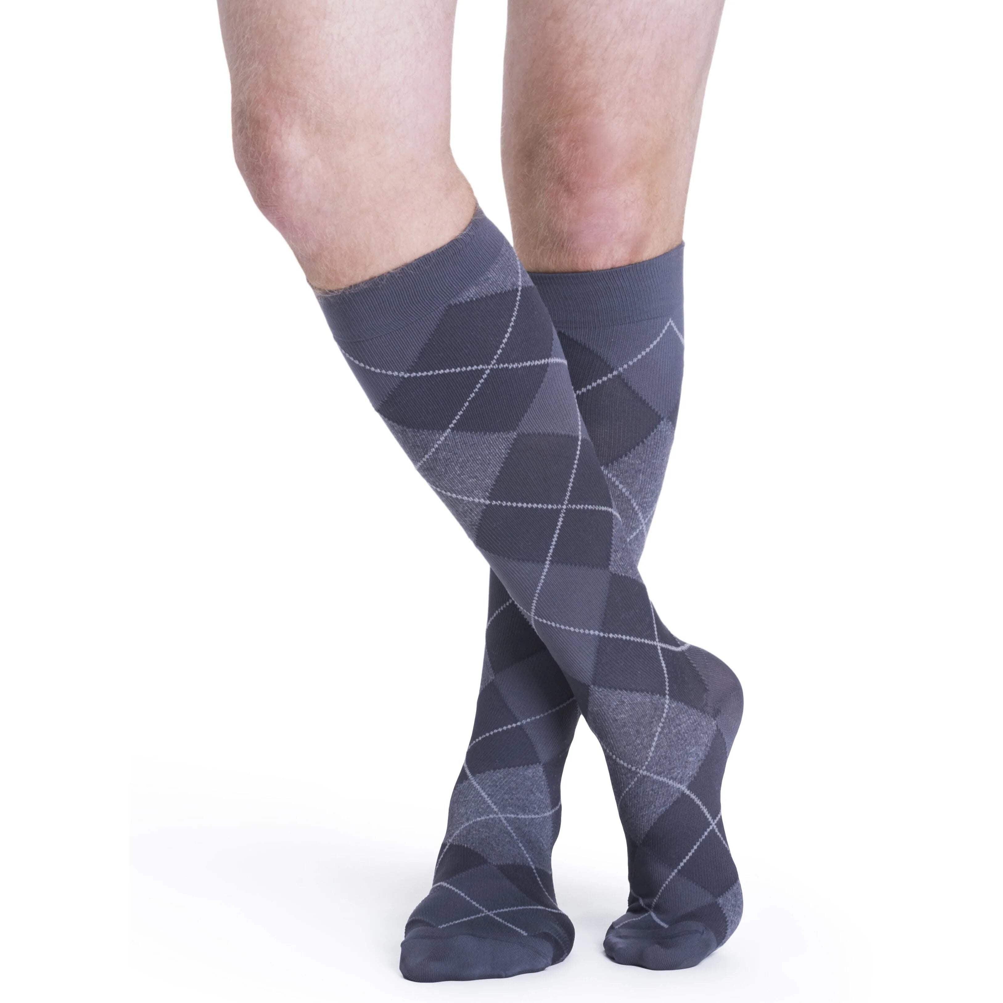 SIGVARIS Men’s Microfiber Shades 183 Calf High Compression Socks 15 ...