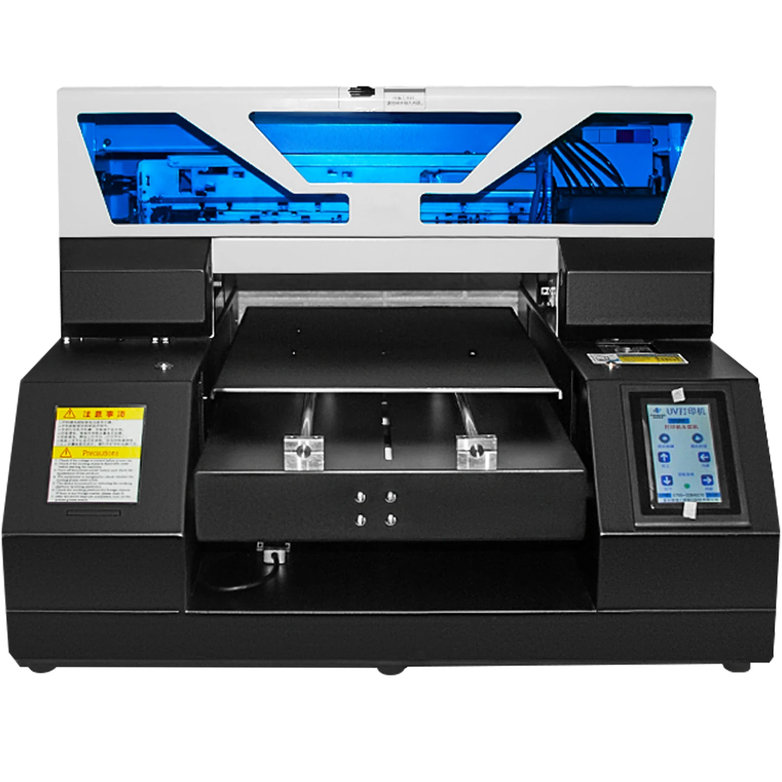 SIHAO A4 L1800 UV Printer, High Precision 2880x1440dpi UV DTG Printer Machine for T-Shirt ...