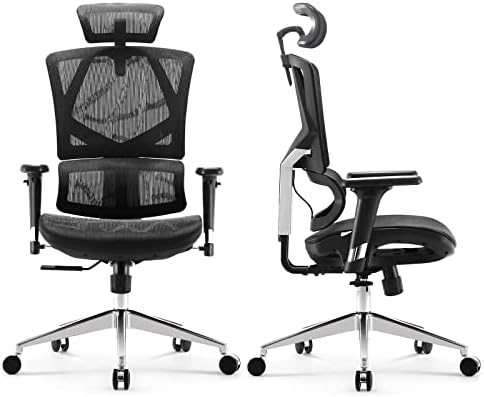 SIHOO Ergonomic Office Chair, Computer Desk Chair Breathable Mesh High ...