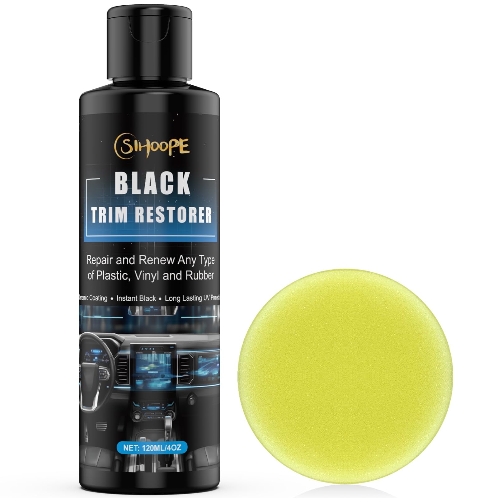 SIHOOPE Black Trim Restorer IFF17 Plastic Restorer Bring Plastic ...