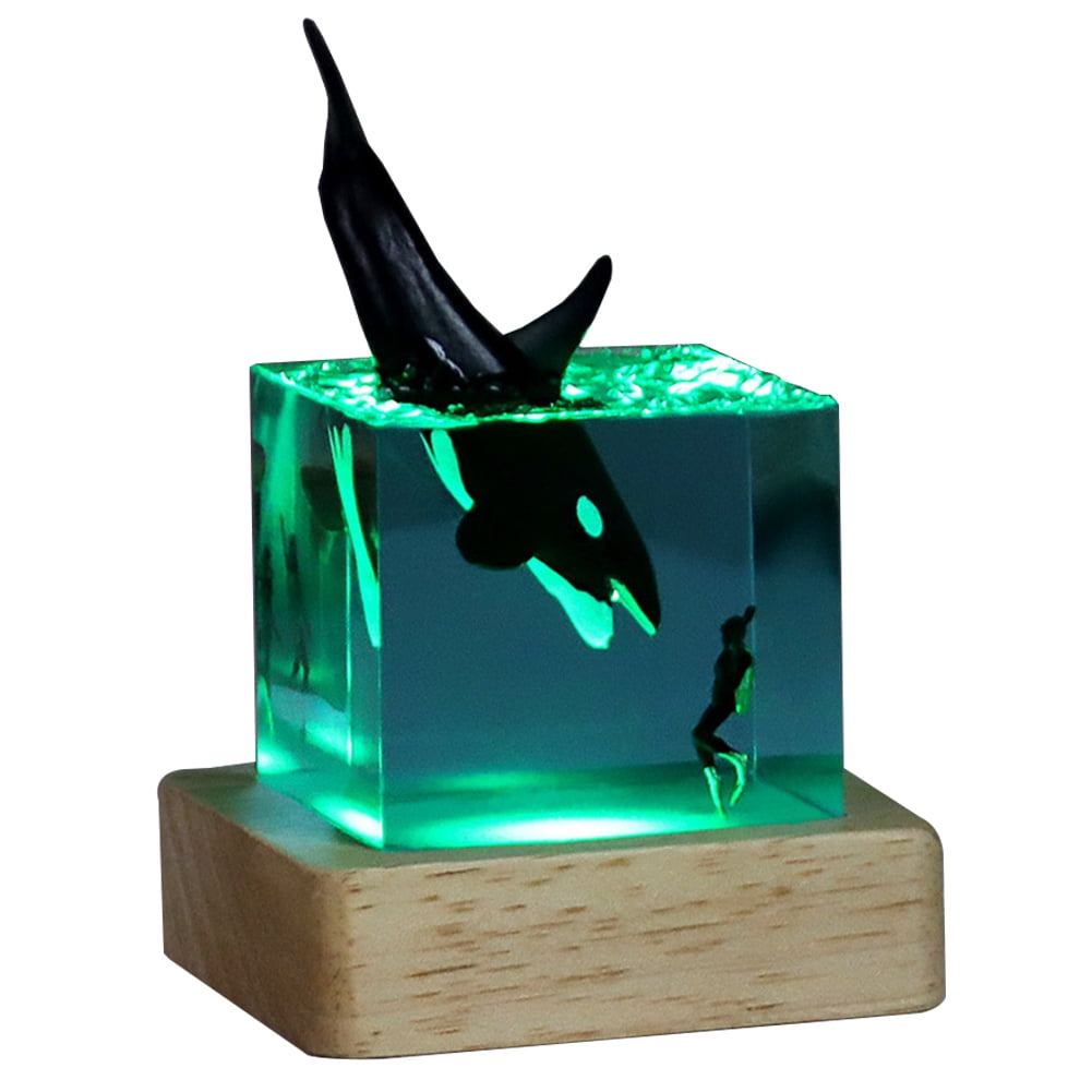 SIHUA Whale Diver Night Light Cube Beluga Killer Whale Megalodon for ...