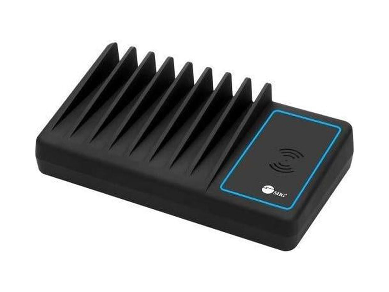 SIIG 10-Port USB-A/C & Wireless Charging Station With Ambient Light ...
