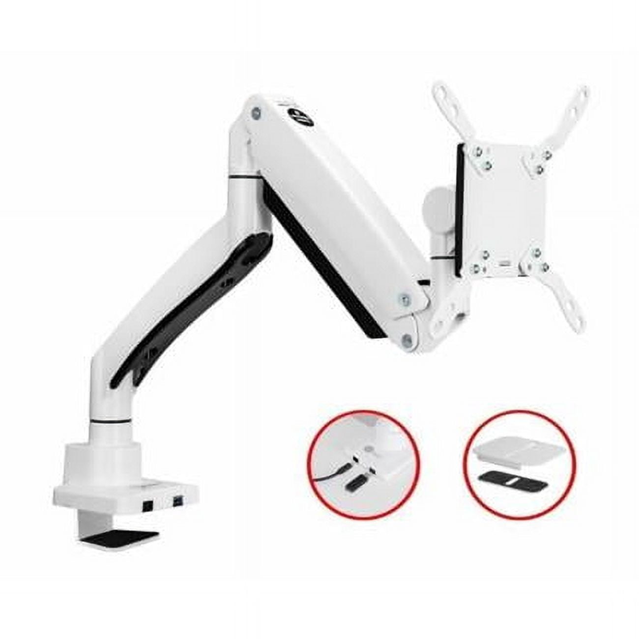 SIIG Ultra Heavy Duty Single Monitor Arm Desk Mount, VESA 75/100/200mm ...