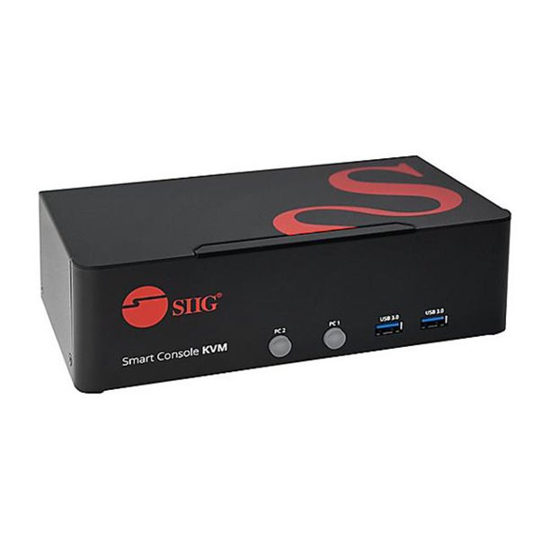 SIIG 2-Port DVI Dual-Link Smart Console KVM Switch with USB 3.0 and ...