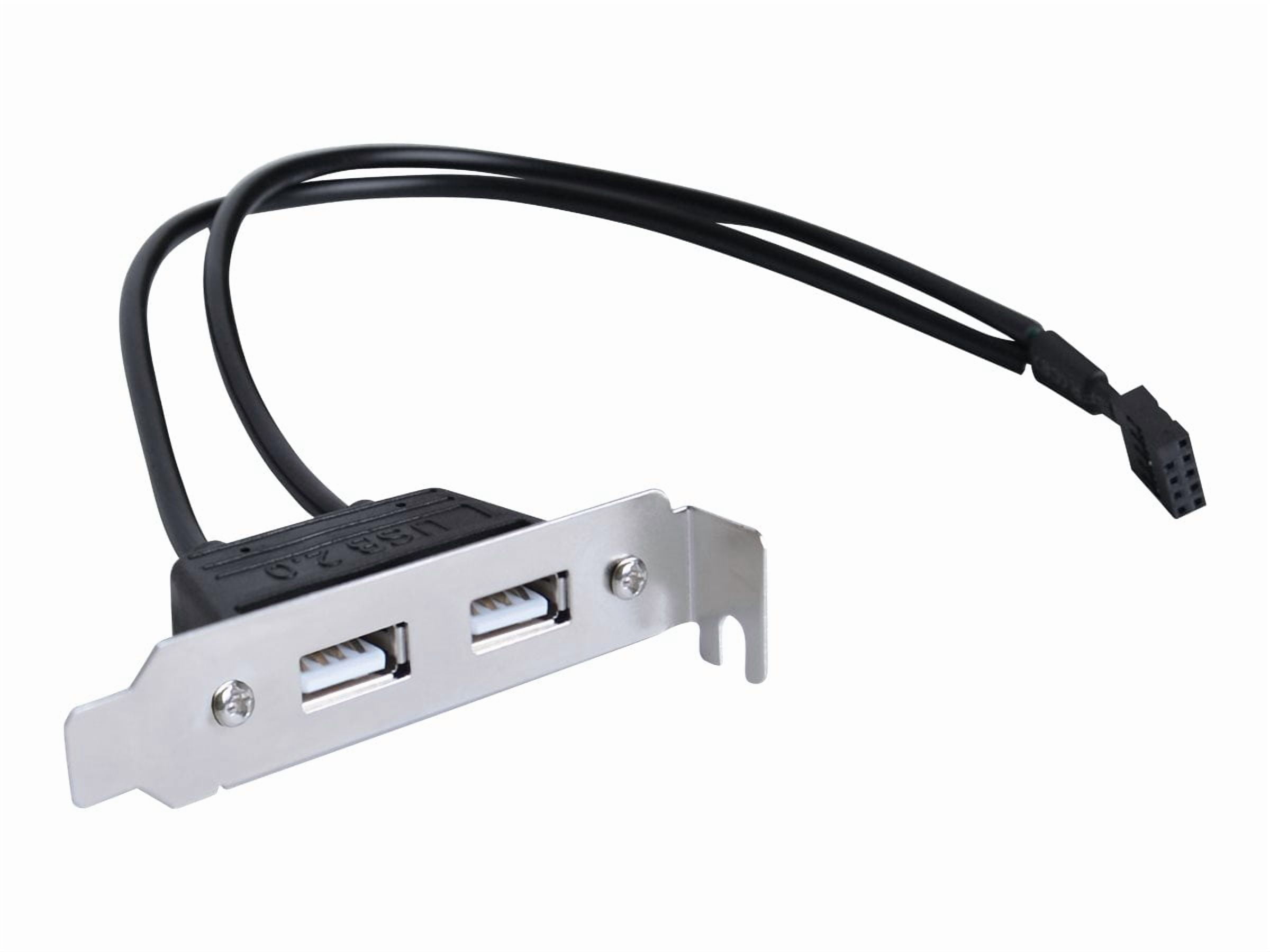 SIIG 2-Port USB 2.0 Low Profile Extension Bracket - Walmart Business ...