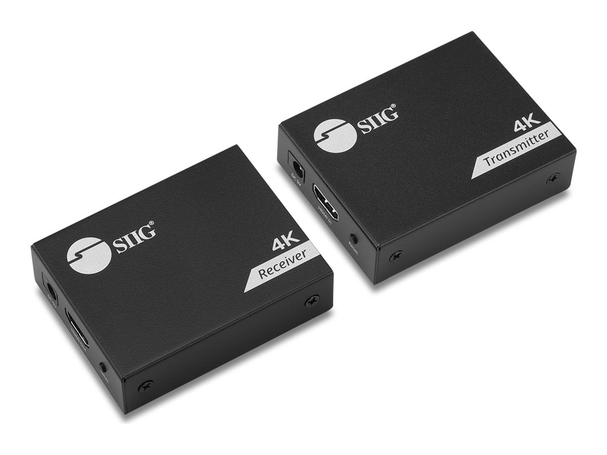 SIIG 4K HDMI USB KVM Extender over CAT6 - Up to 230 feet - Zero Latency - ESD Protection - SIIG ...