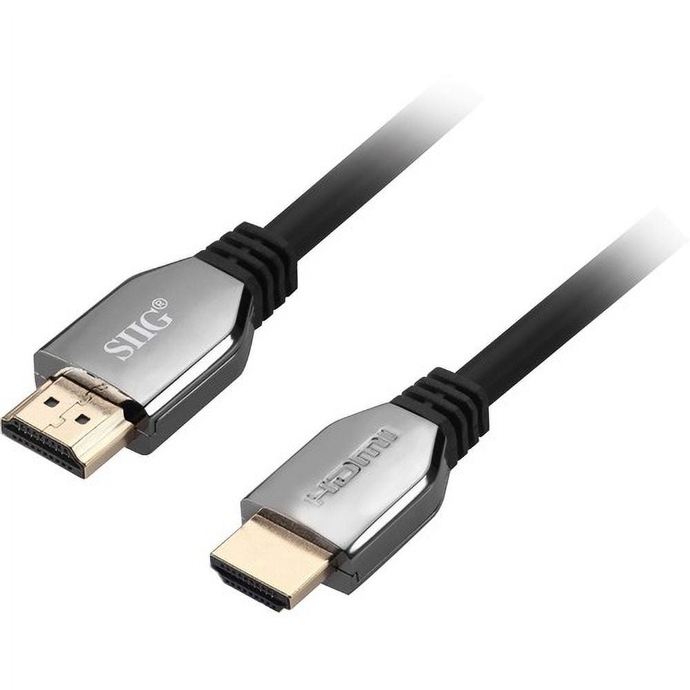 SIIG 8K Ultra High Speed HDMI Cable - 6.6ft - 6.60 ft HDMI A/V Cable for Audio/Video Device ...