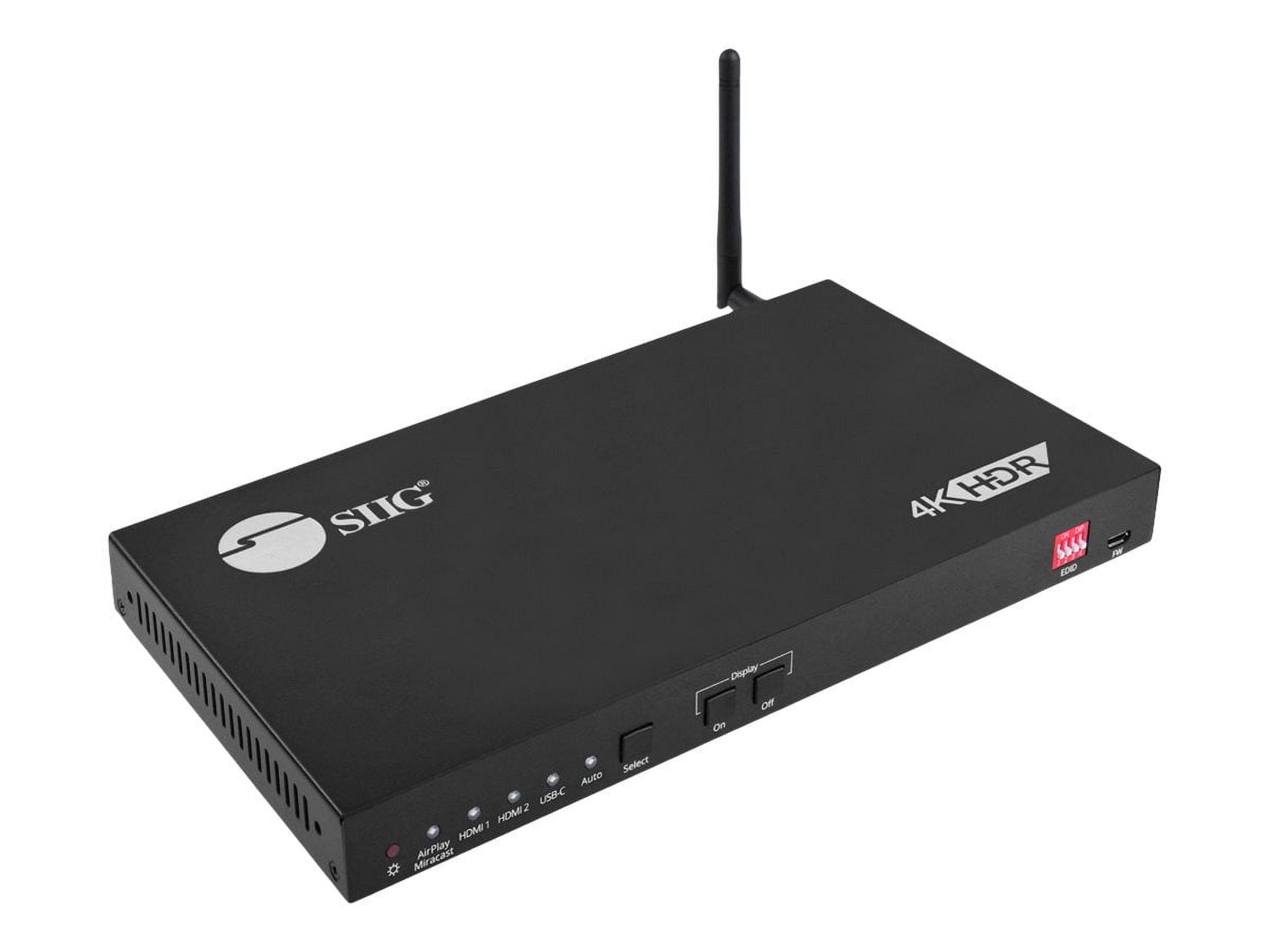 SIIG AC CEH25Z11S1 4x1 MultiVideo HDMI 20 Presentation Switcher Brown ...