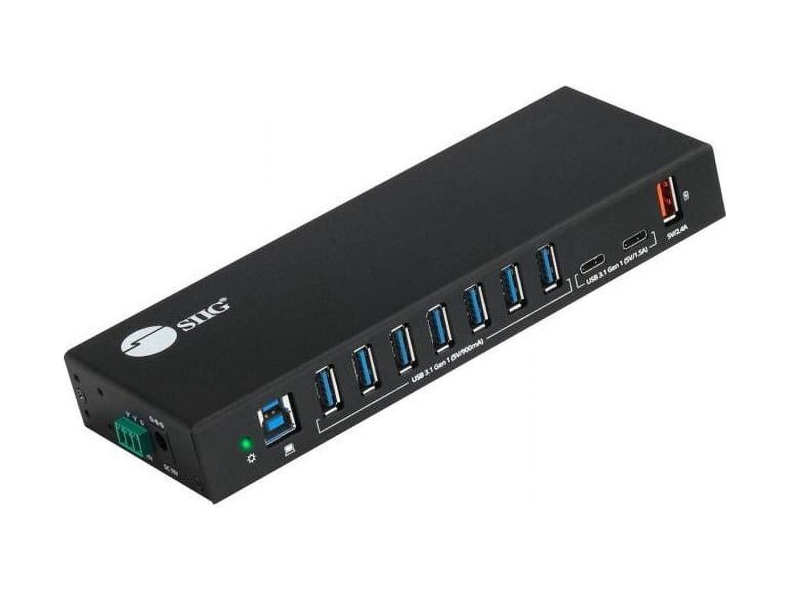 SIIG AC IDUS0811S1 10PT Industrial USB Gen 1 Hub w Dual USBC 65W ...