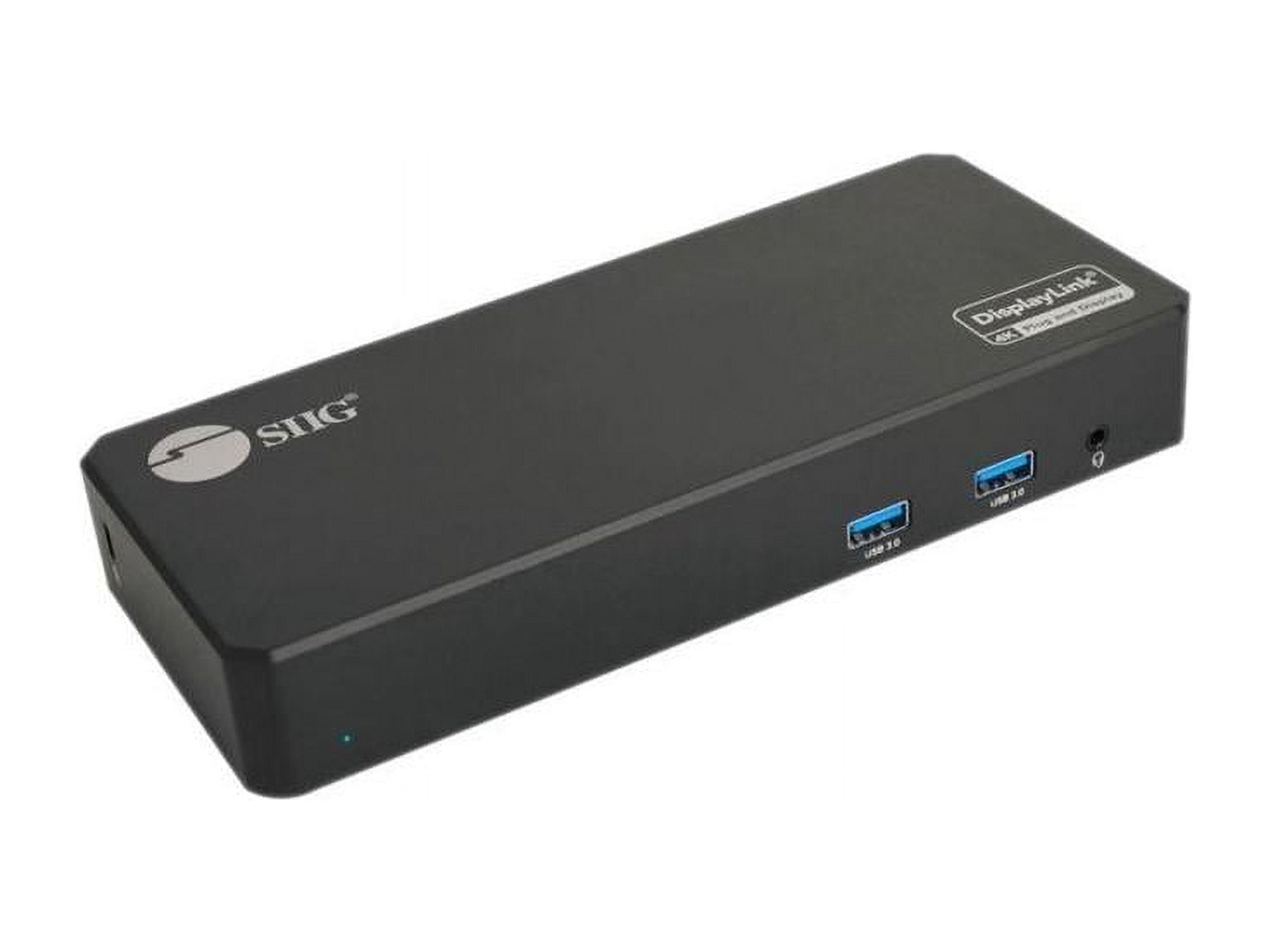SIIG Universal Hybrid Triple 4K Video Docking Station with PD 3.0 100W ...