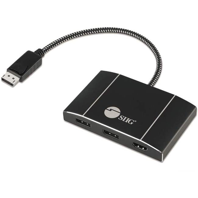 SIIG Accessory CE-DP0N11-S1 Triple 4K DisplayPort 1.4 to 2 DP and HDMI ...