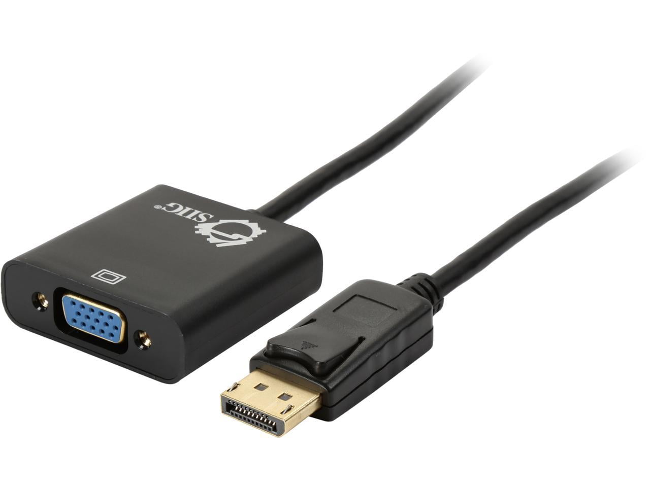 SIIG CB-DP0N11-S1 DisplayPort to VGA Adapter Converter - Walmart.com