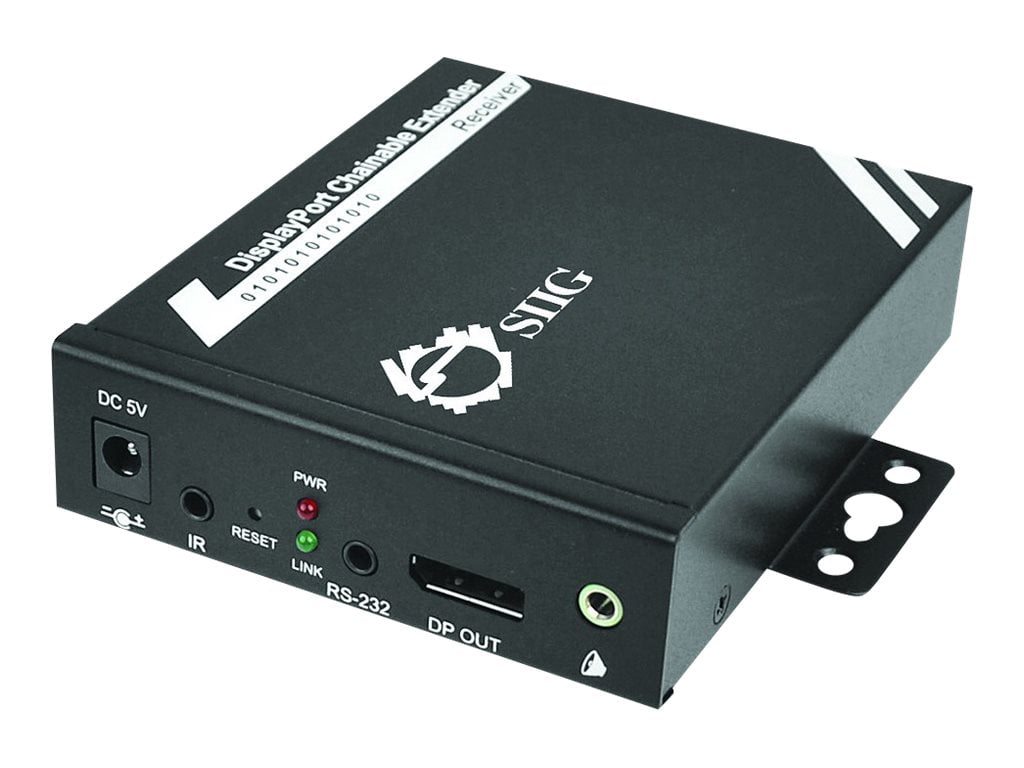 SIIG CE-DP0611-S1 DisplayPort to CAT5e Daisy Chain HD Extender Kit ...
