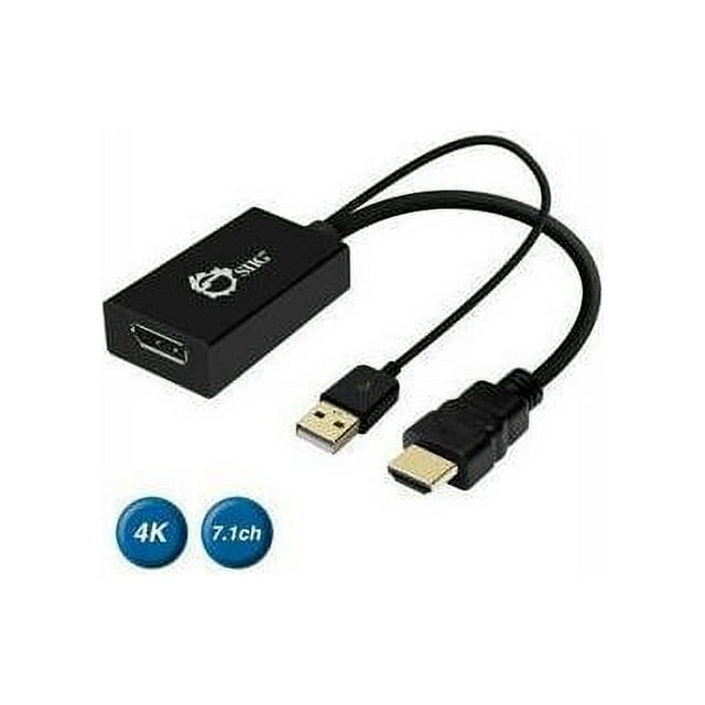 SIIG HDMI to DisplayPort 4K Ultra HD Converter - Walmart Business Supplies