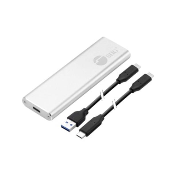 SIIG Drive Enclosure External - Silver - Walmart Business Supplies