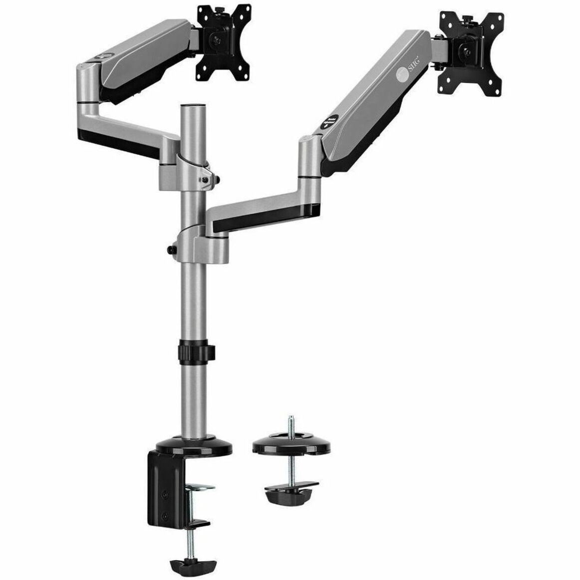 SIIG Dual Stacked Monitor Arm Desk Mount, 17-32", Max Load 19.8lbs Each ...