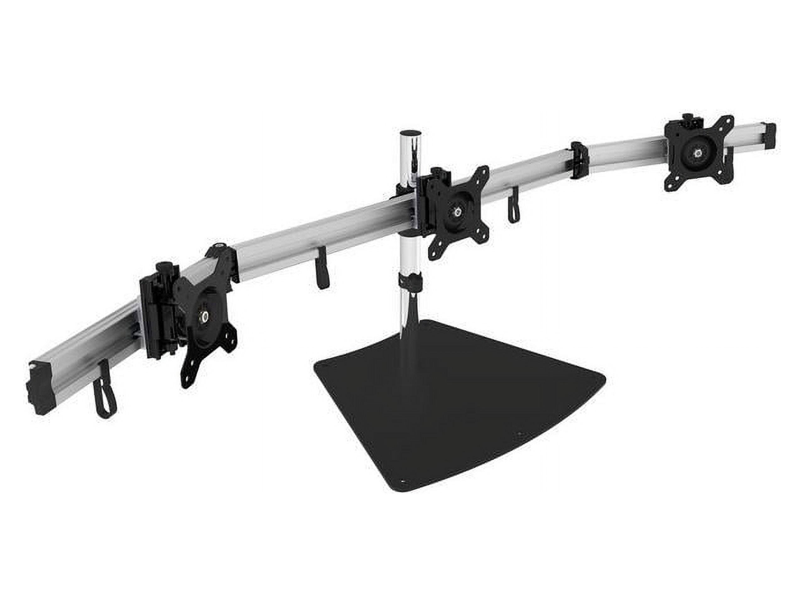 SIIG Adjustable Height Metal Triple Monitor Desk Stand - 13" to 27 ...