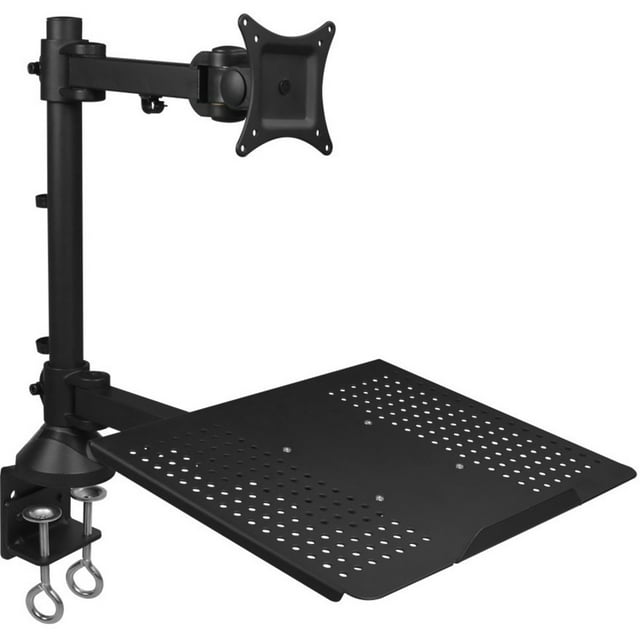 SIIG Full Motion Articulating Combined Monitor & Laptop Desk Mount ...