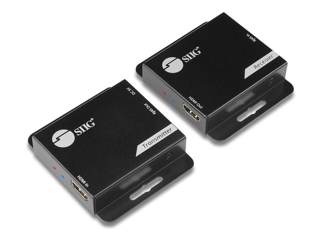 SIIG HDMI Over Cat6 Extender - 60m - 1080p - PoC - Metal Housing - HDMI ...