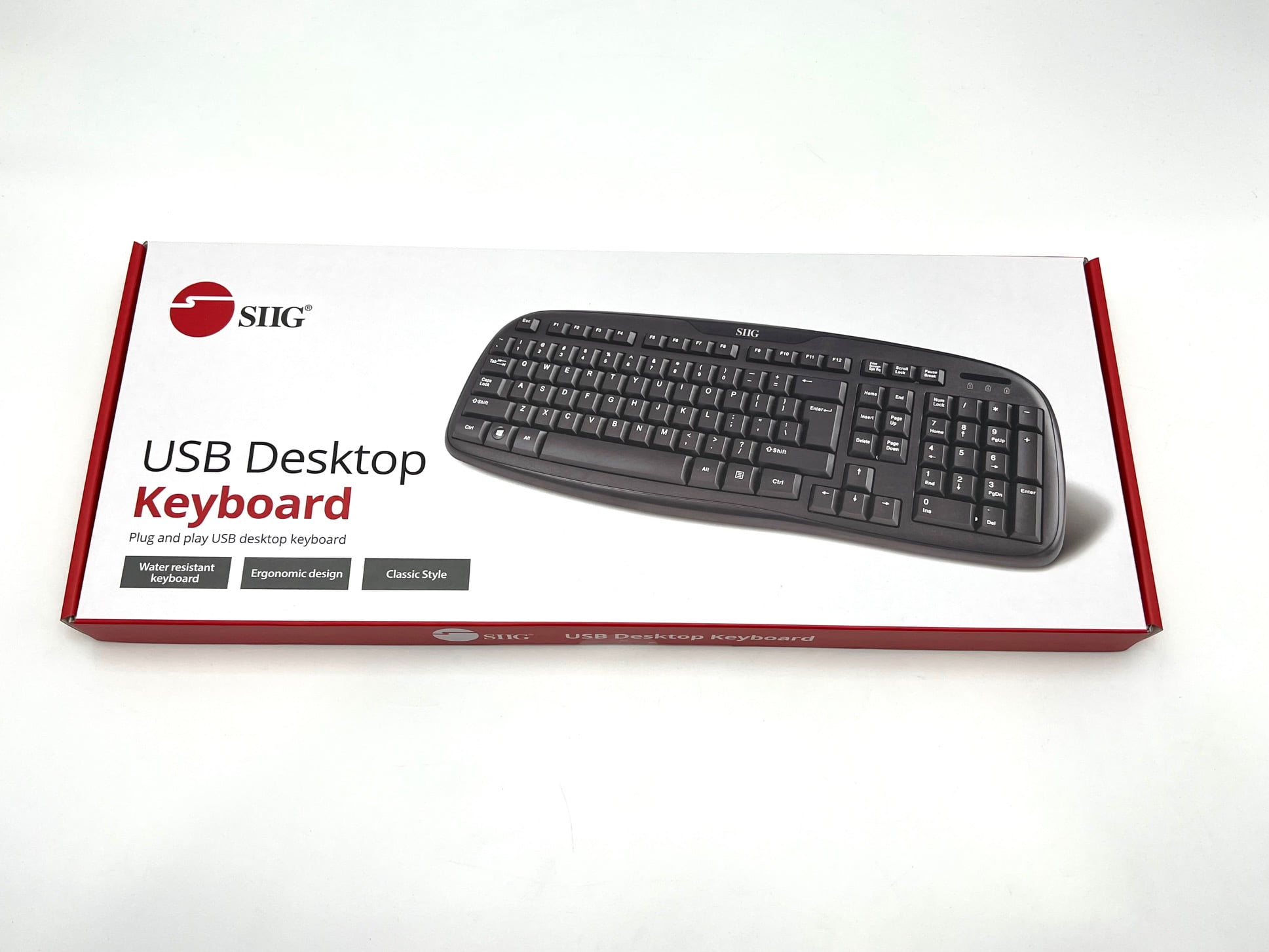 SIIG Full Size 103-Key USB Desktop Keyboard, Black JK-US0012-S1 ...