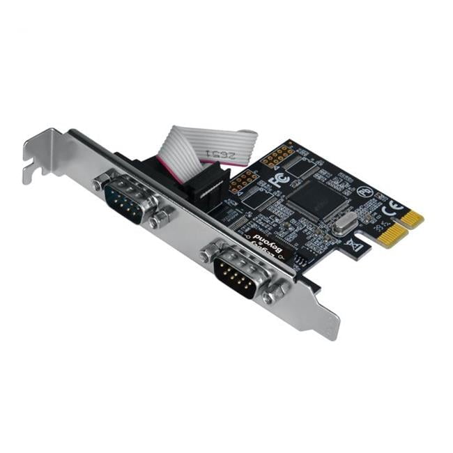 SIIG Legacy and Beyond Series 2 Port (Dual) Serial / RS-232 PCIe Card ...