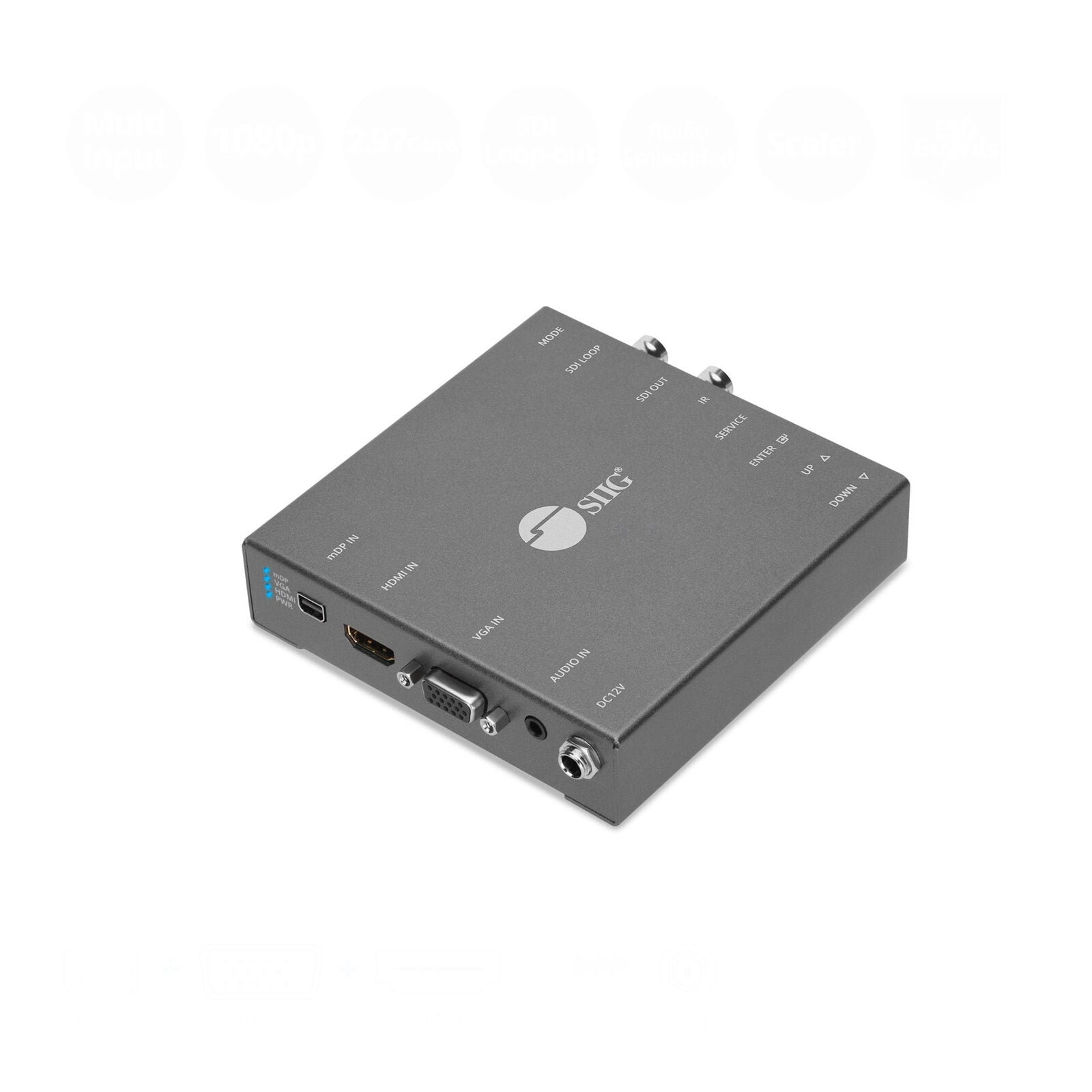 SIIG Multiple Video Format (HDMI/mDP/VGA) to SDI Scaler Converter - Walmart.com
