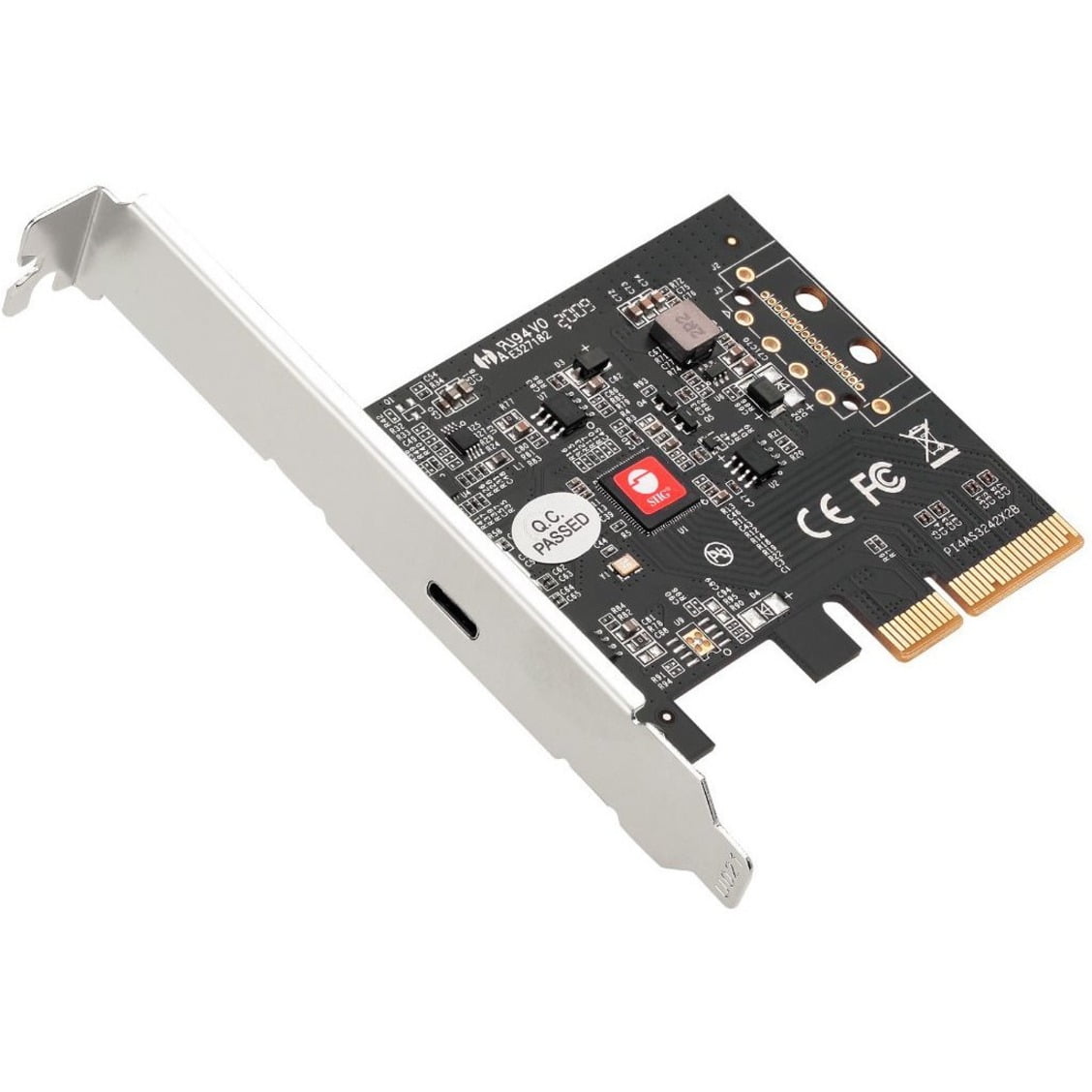SIIG Single USB 3.2 Type-C Gen 2x2 20G PCIe Card Dual Profile Design ...