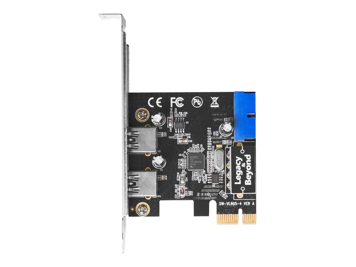 SIIG USB 3.0 4-Port (2-Ext plus19-pin header) PCIe Host Card - USB adapter - PCIe 2.0 - USB 3.0 ...