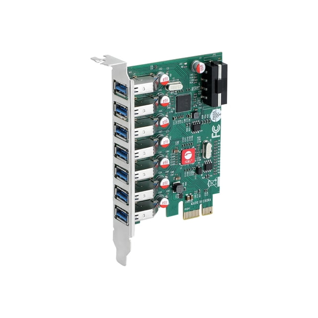 SIIG 7 Port USB 3.0 PCIe Host Card UASP Mode - Walmart Business Supplies