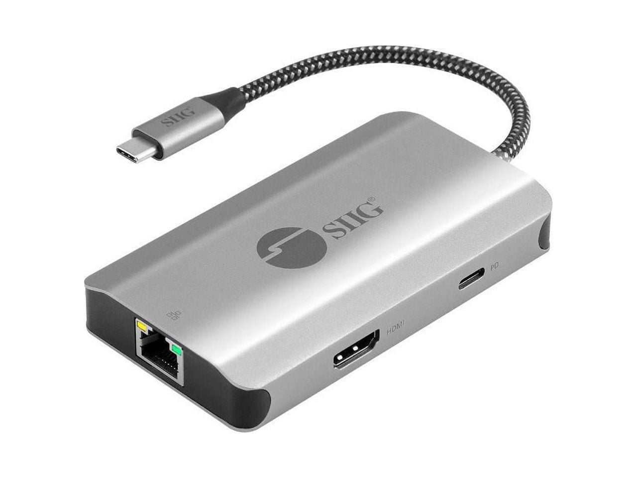 SIIG USB-C to HDMI with LAN Hub & PD Charging Adapter - HDMI 4K@30Hz ...