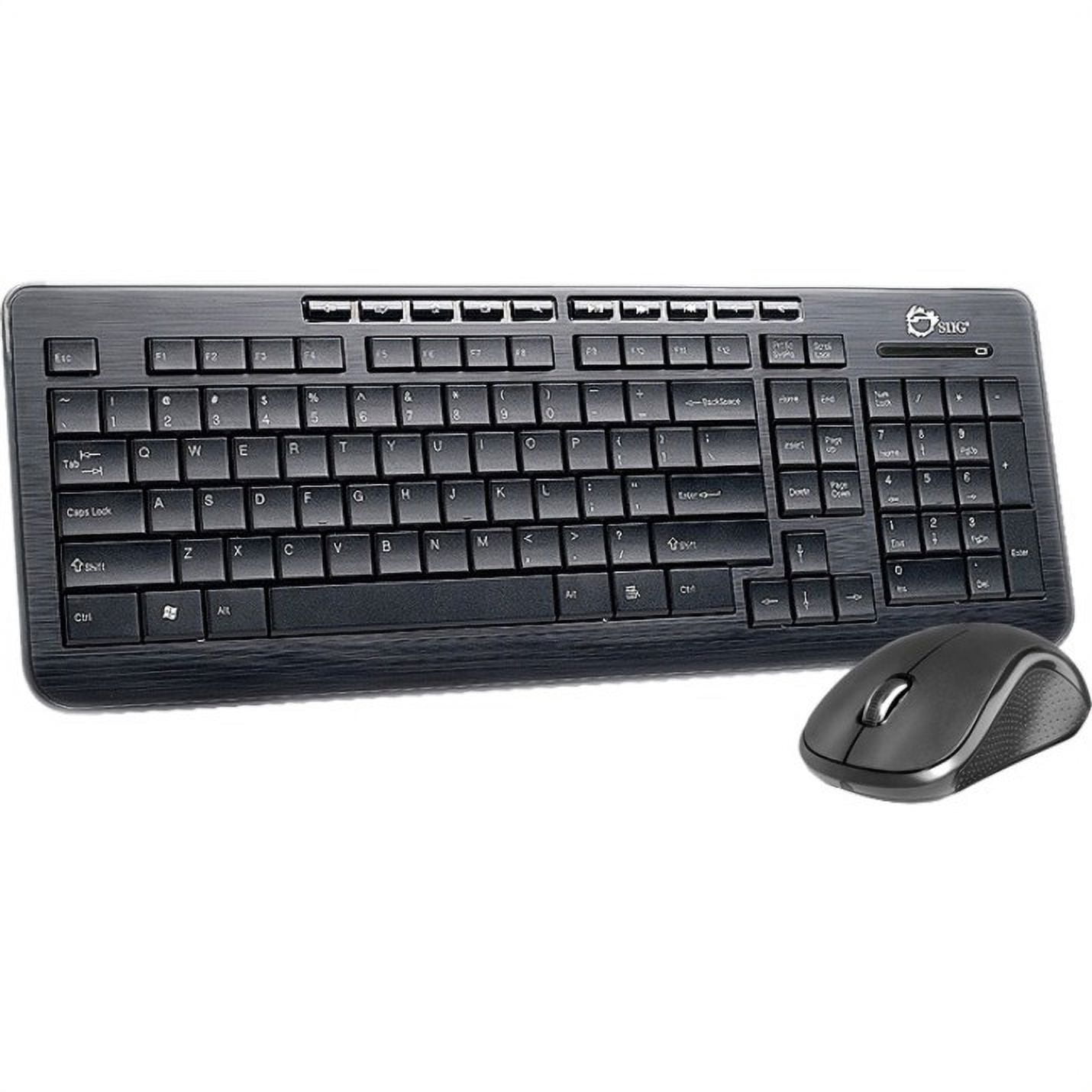 SIIG Wireless Slim Multimedia Keyboard & Mouse - Walmart.com
