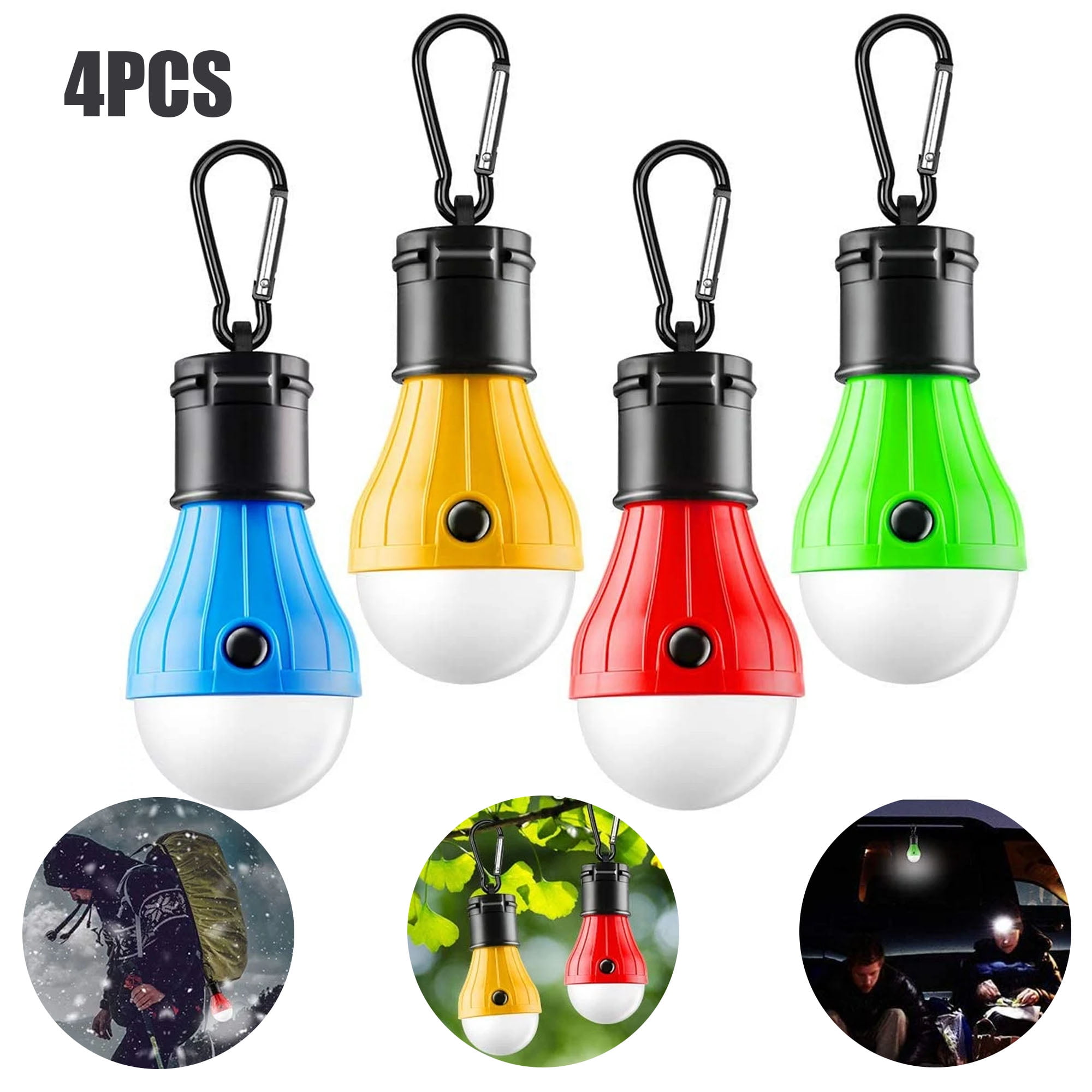 SIISLL IPX4 Water Resistant Electric Camping Lantern, 4 Count - Walmart.com