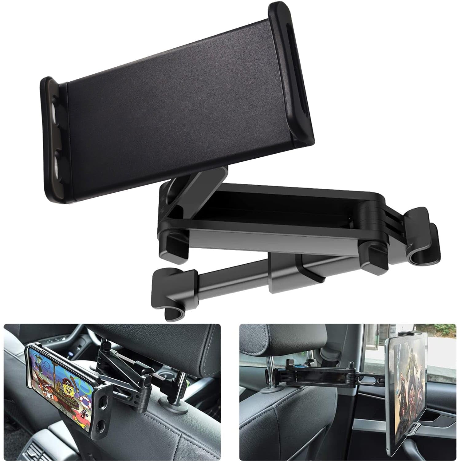 USTOP Car Headrest Mount, Universal Back Seat Tablet Holder for 7-12.9 ...