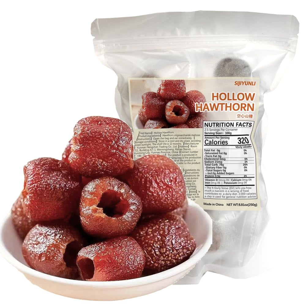 SIJIYUNLI-Hollow Hawthorn 250g/8.81oz holiday DMF15 candy seedless ...